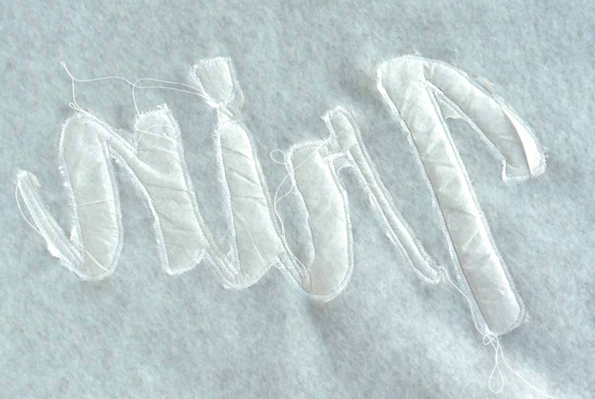 How to Sew Letters on Fabric (The Easiest Way) - MindyMakes