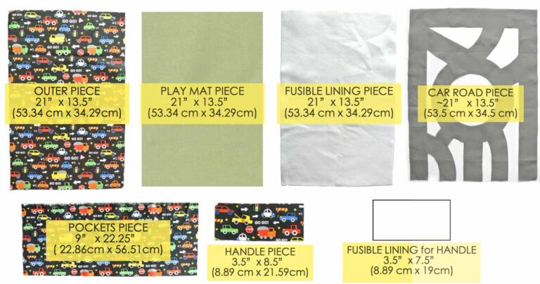 Cute Toy Car Carrier with Play Mat (Free Sewing Pattern) - MindyMakes