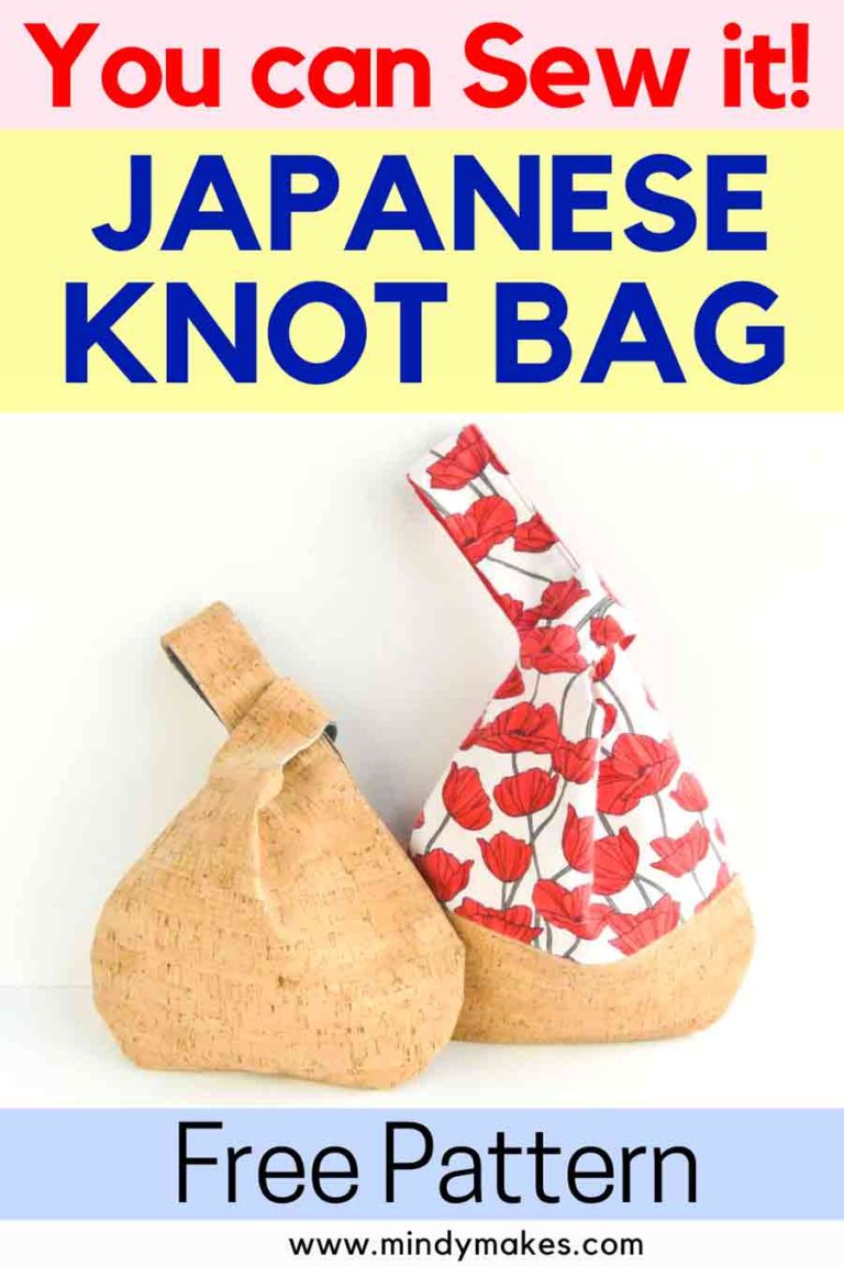 Simple Japanese Knot Bag Pattern (Free PDF) - MindyMakes