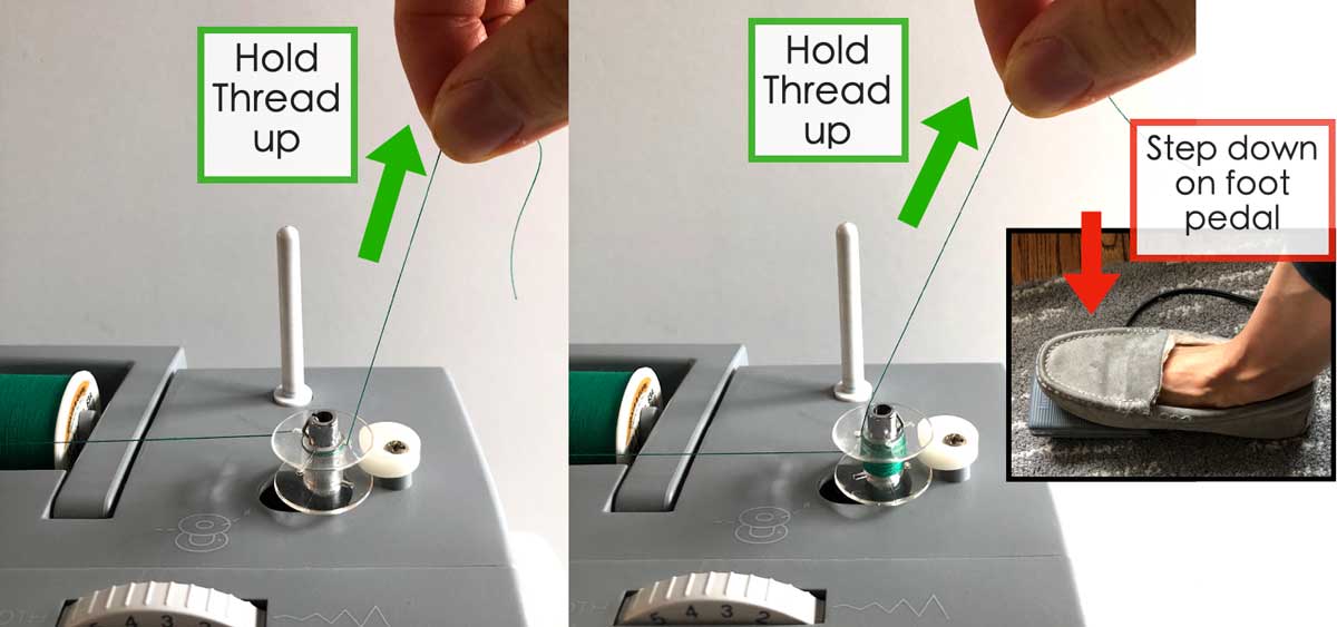 How to Thread & Wind a Bobbin for Beginners - MindyMakes