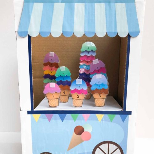 Count to 10 Ice Cream Activity for Preschool (Free Printable) - MindyMakes