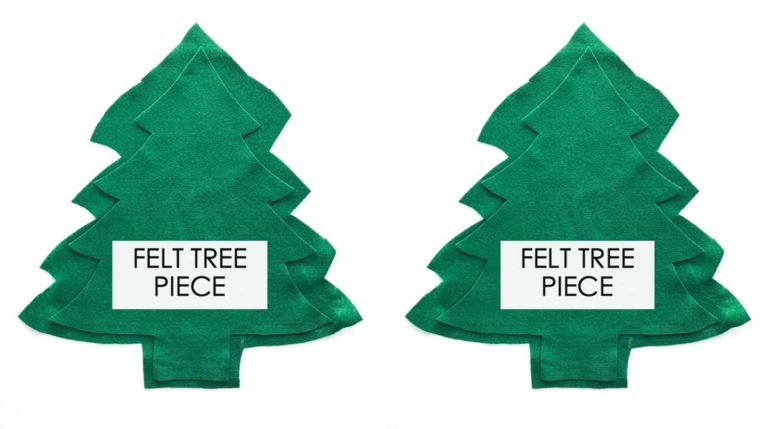 How to Make an Easy 3D Felt Christmas Tree (Free Pattern) - MindyMakes