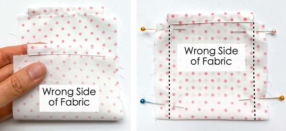 How to Make a Very Easy Drawstring Bag (Free Pattern in 4 Sizes ...