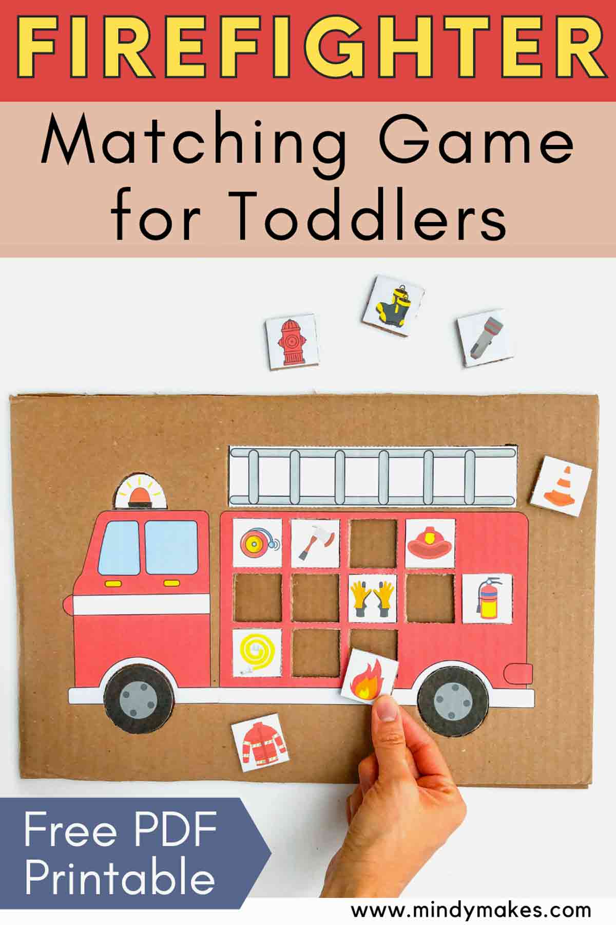Firefighter Matching Activity that Kids Will Love (Free Printable ...