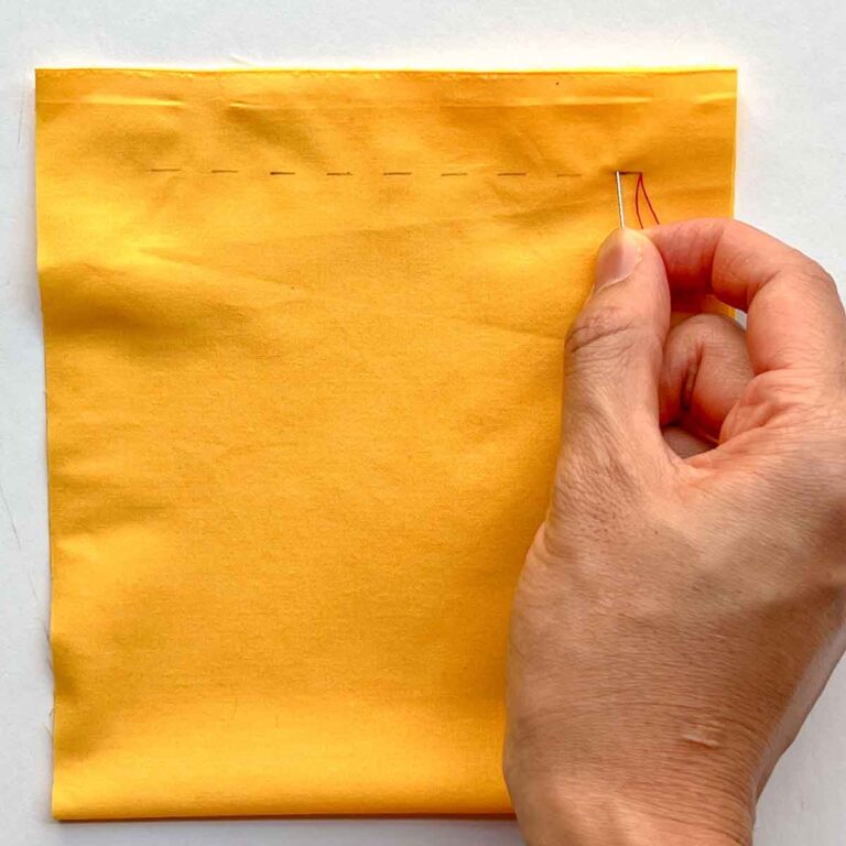 How to Sew a Running Stitch - A Simple Tutorial - MindyMakes