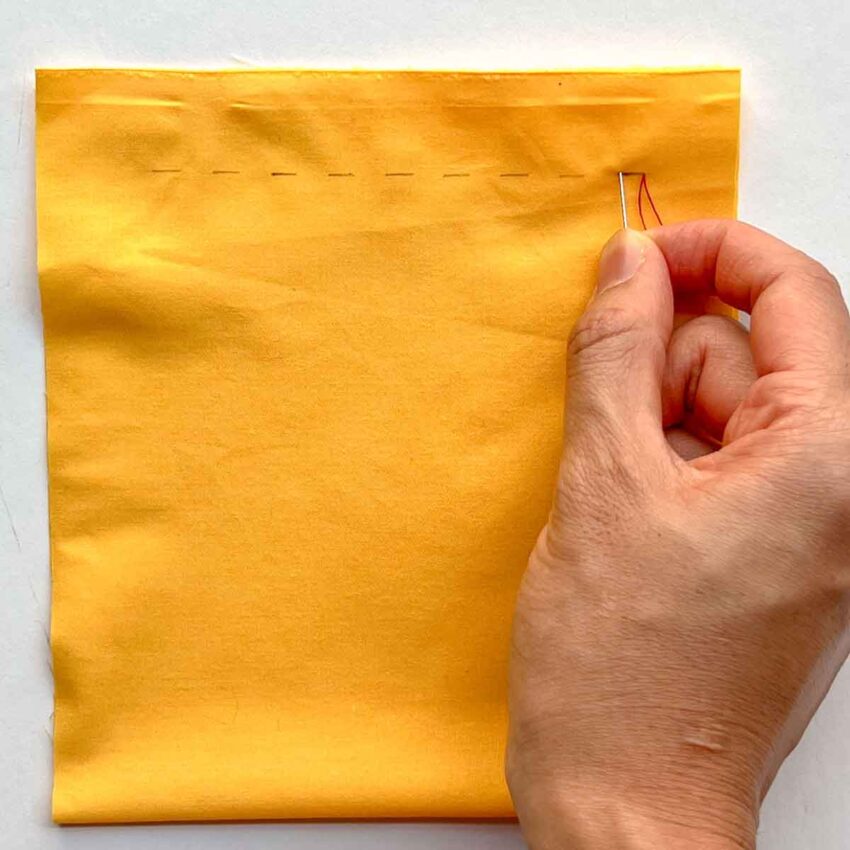 How to Sew a Running Stitch - A Simple Tutorial - MindyMakes