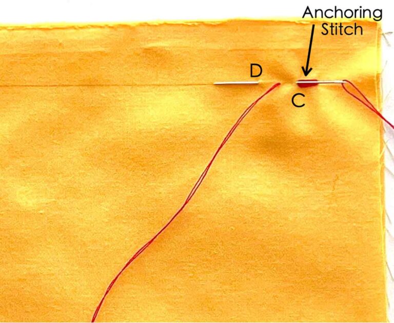 How to Hand Sew a Simple Back Stitch Step-By-Step - MindyMakes