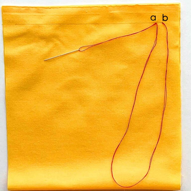 How to Hand Sew a Simple Back Stitch Step-By-Step - MindyMakes