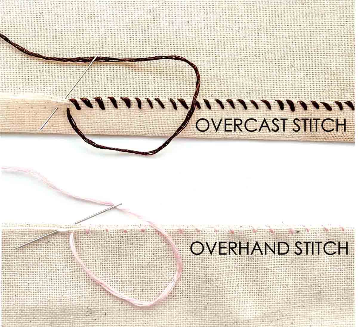 How to Sew an Overhand Stitch - MindyMakes
