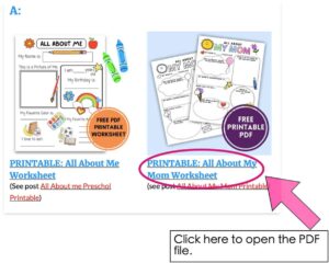 All About My Mom Printable (Free Worksheet) - MindyMakes