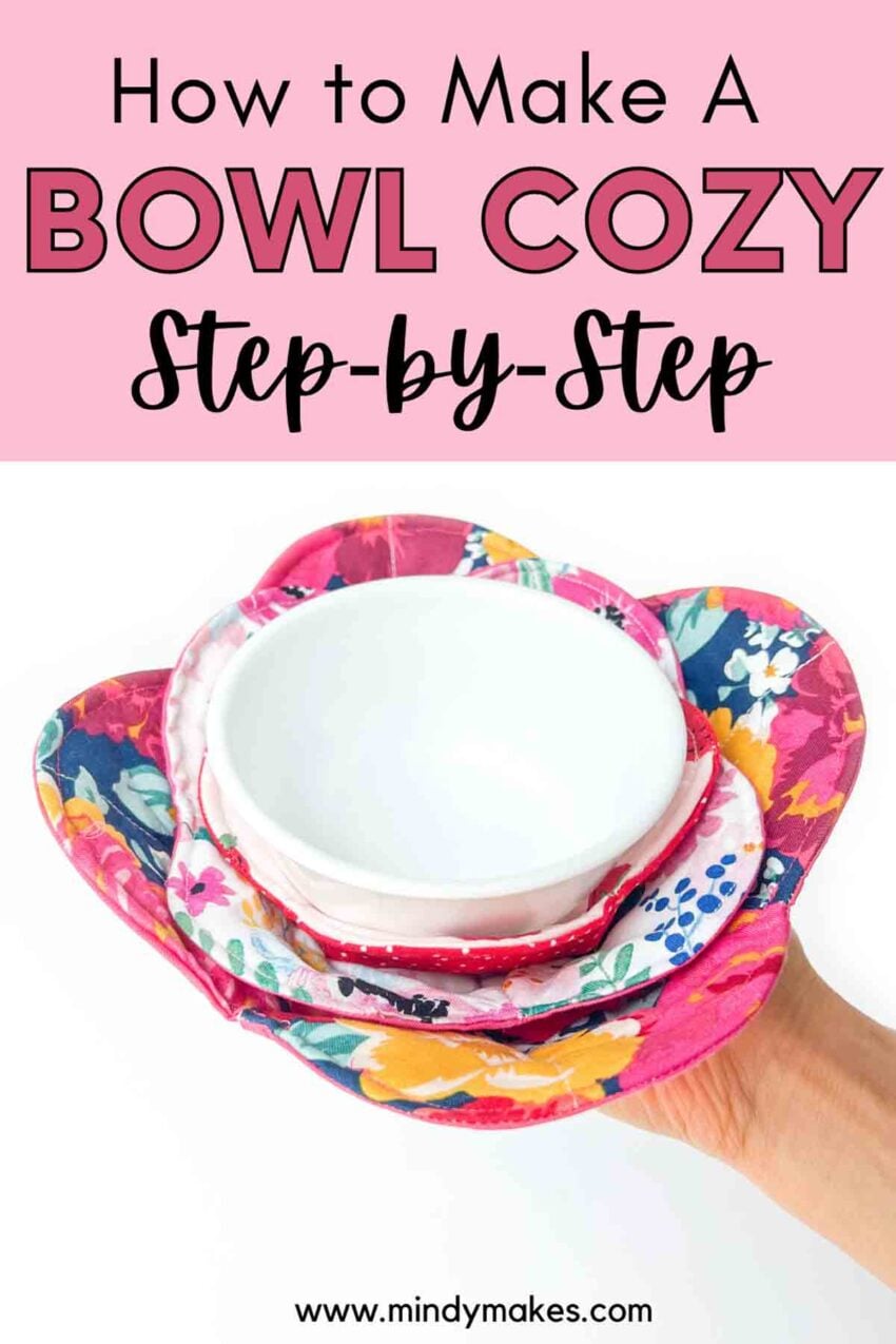 How to Make Bowl Cozies in 3 Sizes (Free Template) - MindyMakes
