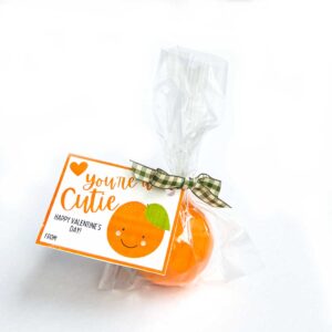 "You're a Cutie" Happy Valentine Free Printable Tag - MindyMakes