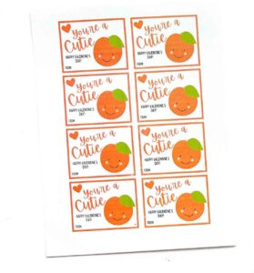 "You're a Cutie" Happy Valentine Free Printable Tag - MindyMakes
