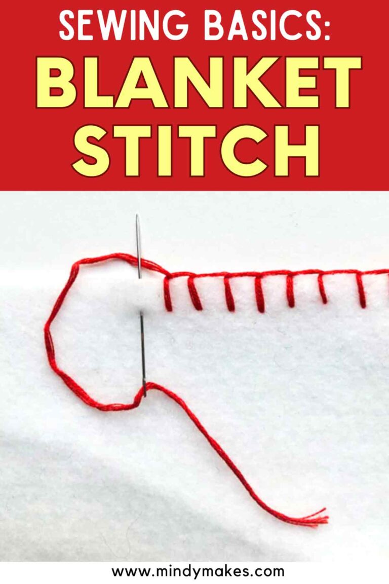 How to Do the Blanket Stitch: Step-by-Step Photo Tutorial - MindyMakes