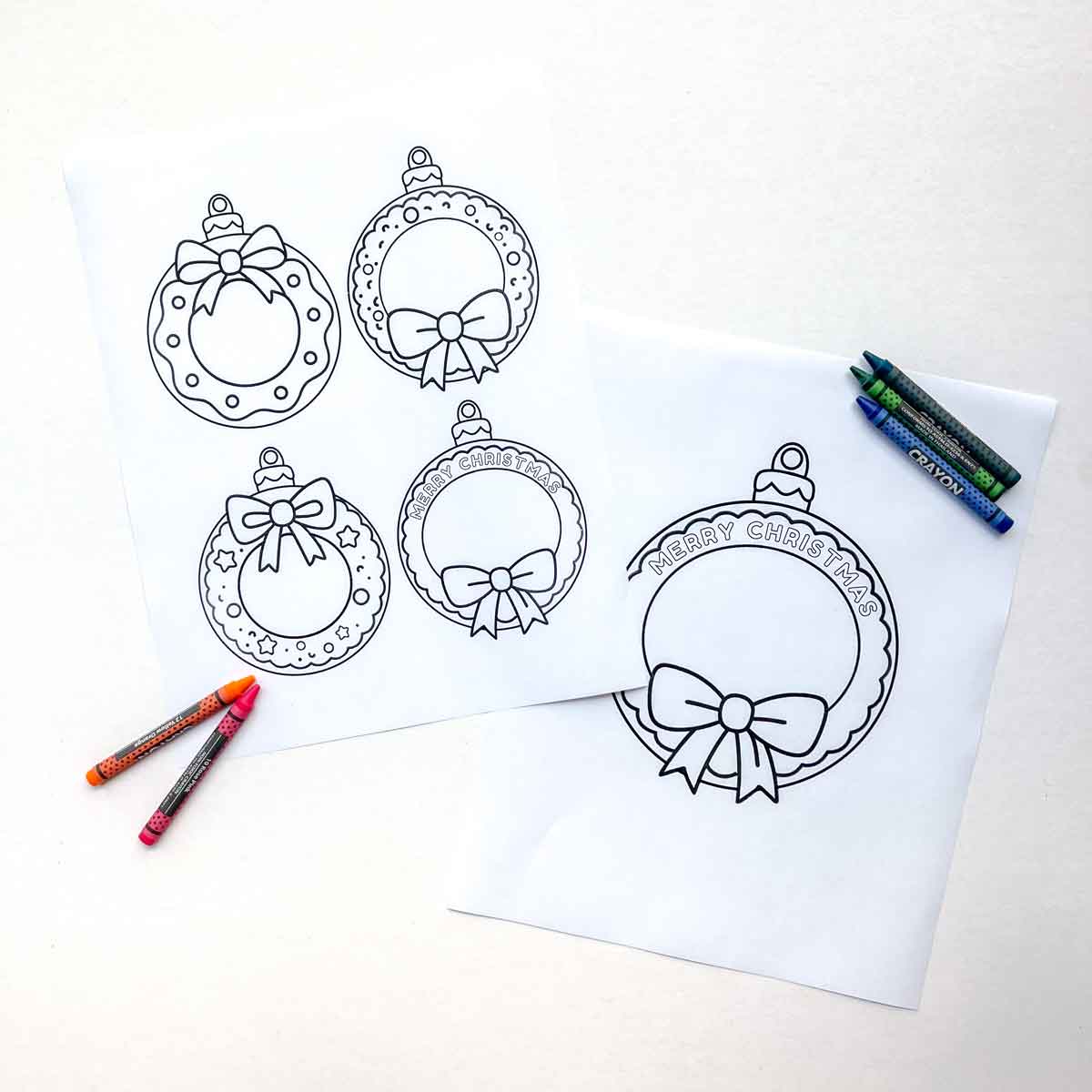 DIY Photo Ornament Craft for Kids (Free Printable) - MindyMakes